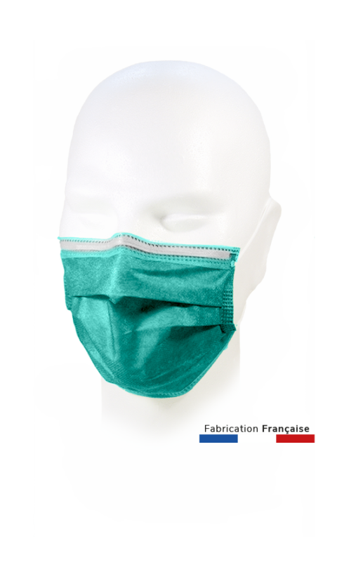 SACHET DE 10 MASQUES VERT EMERAUDE - Alternative Médicale